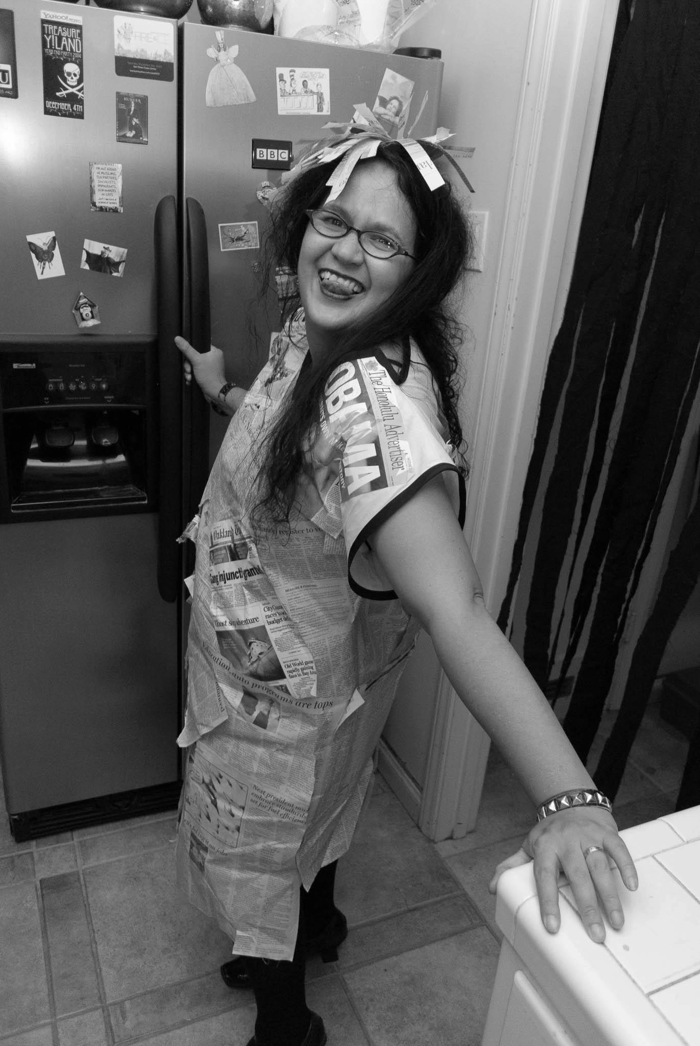 Newspaper Dress | Trystan's Costume Closet